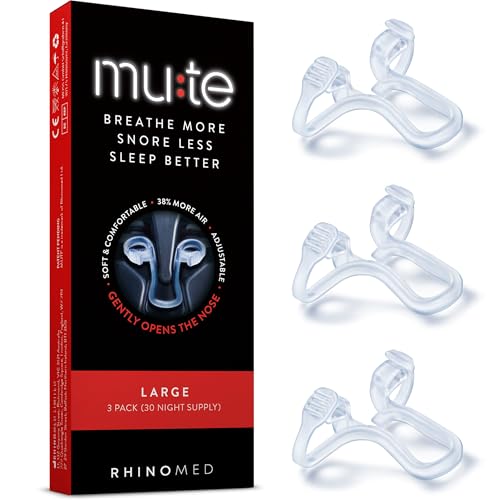 Rhinomed Mute Nasal Dilator for Snore Reduction - Anti-Snoring Aid ...