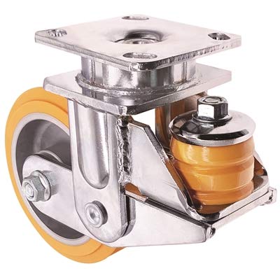 CasterHQ - 6" x 2" Spring Loaded Swivel Caster - HD Polyurethane on ...