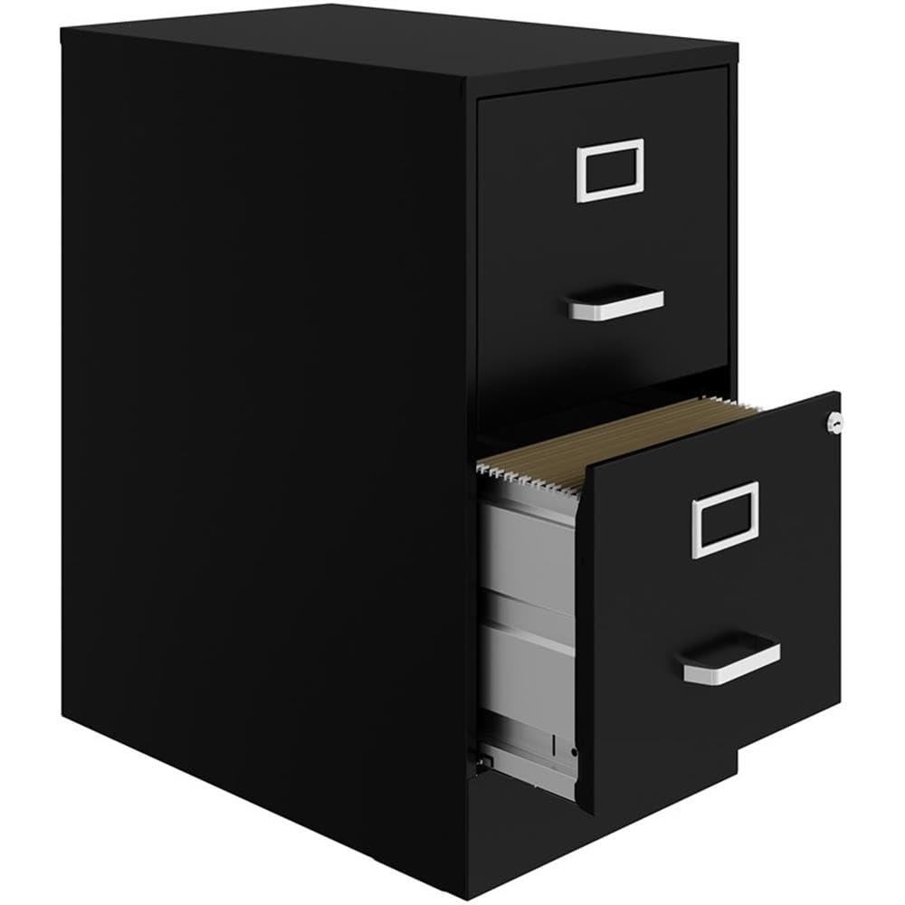 Amazon.com: Hirsh 22" Deep 2 Drawer Metal File Cabinet with Ball ...