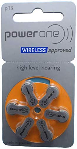 Power One P13 Hearing Aid Battery (1 Pack) 6 Nos : Amazon.in: Health ...