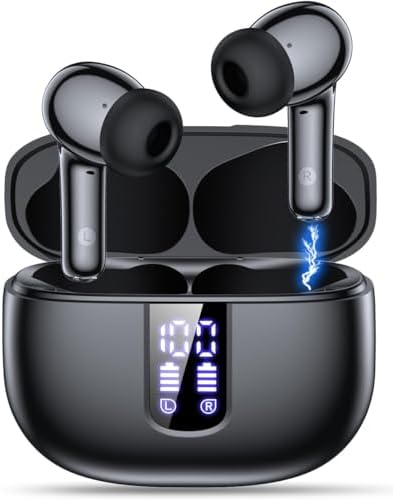 Wireless Earbud Bluetooth 5.3 Over-Ear Sport Headphones Touch Control ...