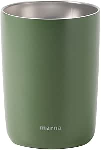 Amazon.co.jp: マーナ (marna) 2in1 缶クーラー 350ml 真空二層 タンブラー にも (結露しない/口当たりの良いフチ) 保冷 保温 保冷缶ホルダー 缶 保冷 ...