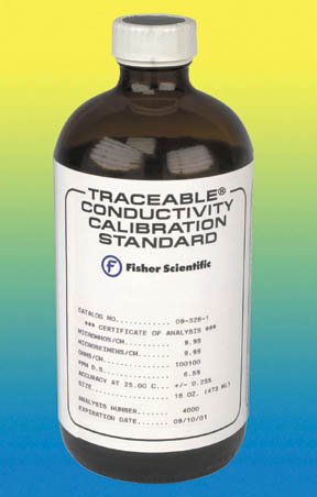 Fisherbrand Traceable Conductivity Calibration Standards, 10 Umhos ...