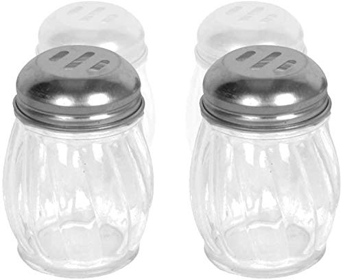 Buy Cheese Shakers Glass 6 Oz, Modern Style Kitchen Utensil Swirl ...