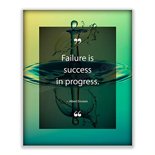 Amazon.com: Albert Einstein-"Failure Is Success In Progress ...