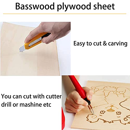 TSKDKIT A3 Plywood Sheets Basswood Sheet Large Craft Wood Blank ...
