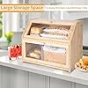 Amazon.com: LEIMO KPARTS Bread Storage Farmhouse Bread Box For Kitchen ...