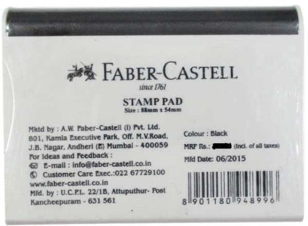 MSA Stamp Pad Large Black Colour for Office (6Piece) : Amazon.in ...