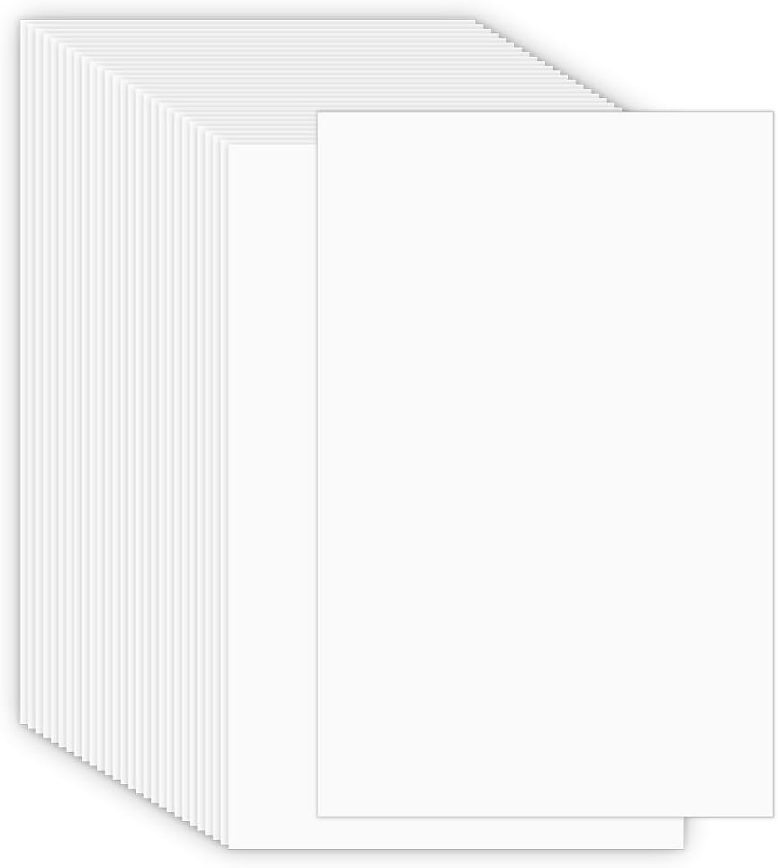Amazon.com : 500 Sheets of Bright White 8.5" x 5.5" Half letter Size ...
