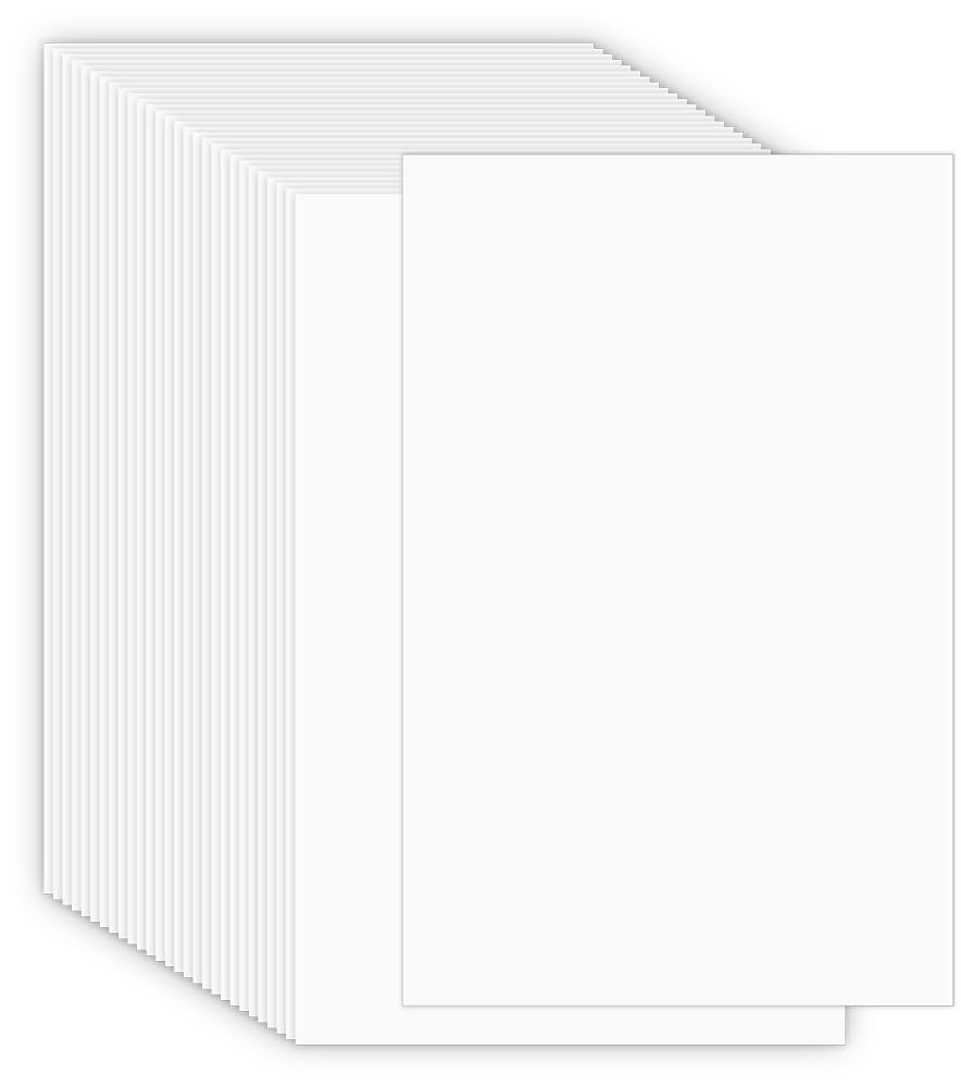 Amazon.com : Half Letter Size Paper, 5.5"x8.5, 100gsm, White, 300 ...