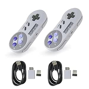 Amazon.com: 2 Pack 2.4GHz Wireless Gamepad Controller For Super ...