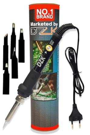 DZK 60W 220V Black Premium Heavy Soldering Iron With Bits - 60 Watt ...