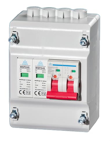 4 Way Metered Supply Isolator 100A with Surge Protection Isolator ...