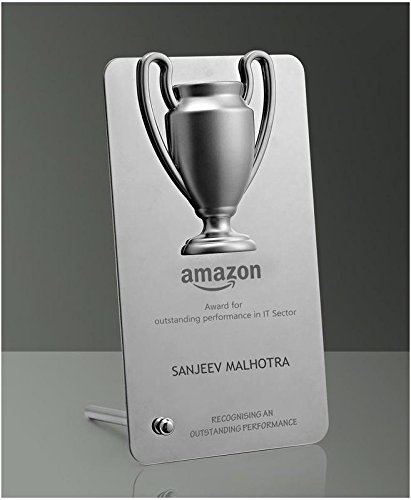 Stainless Steel Winner Cup Desk Trophy with Stand (in Gift Box ...