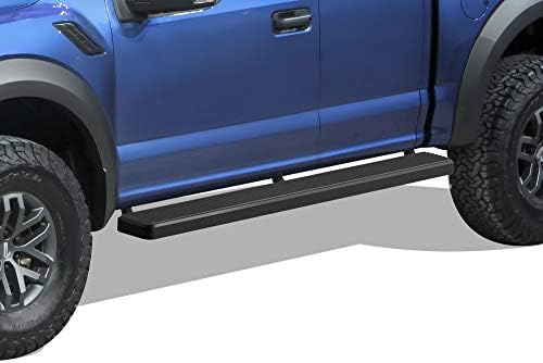 APS iBoard Running Boards 6in Matte Black Compatible with Ford F150 ...