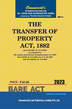 Buy The Transfer of Property Act, 1882 (AIBE) Book Online at Low Prices in India | The Transfer ...