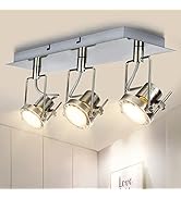 DLLT Modern 3-Light Multi-Directional Ceiling Fixture, Adjustable Round ...