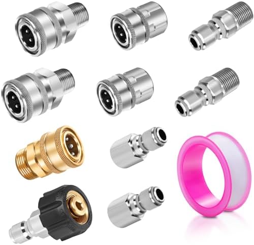 Amazon.com: Pressure Washer Adapter Set, Quick Disconnect Kit, M22 ...