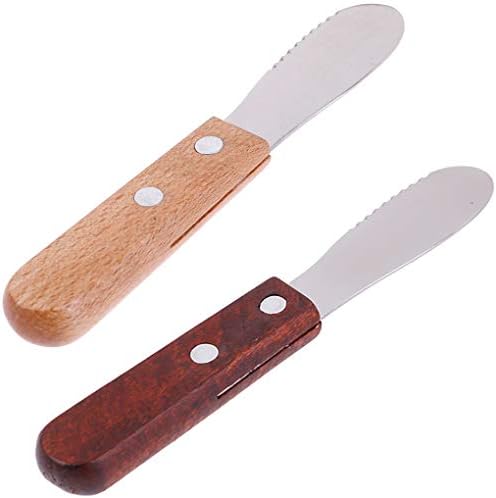 Amazon.com: Goeielewe Set of 2 Butter Spreader Knife Stainless Steel ...