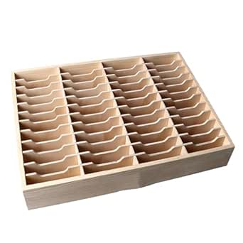 Amazon.co.jp: Ongwan スマホ収納ボックス 携帯電話 収納ポケット 省スペース 48台収納可能 木製デスクトップ収納ボックス スマホ収納 大容量ボックス 携帯電話修理店 ...