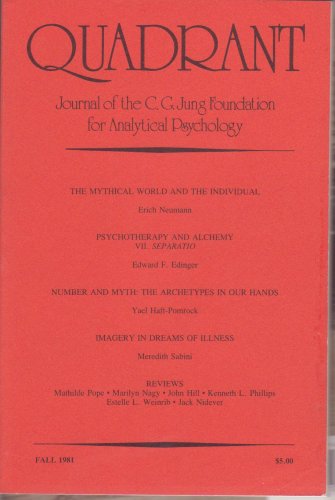 Quadrant (Journal of the C.G.JUNG Foundation for Analytical Psychology ...