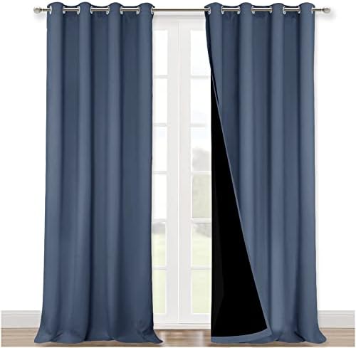 Amazon.com: NICETOWN 100% Blackout Curtains for Windows, Pack of 2 ...