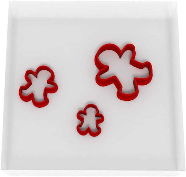 Amazon.com: JUST Mini Gingerbread Man Shape Cutters | Set of 3 Tiny ...