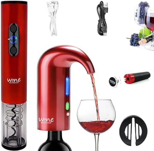 Amazon.com: Wine Behavior Electric Wine Opener and Wine Aerator Set ...