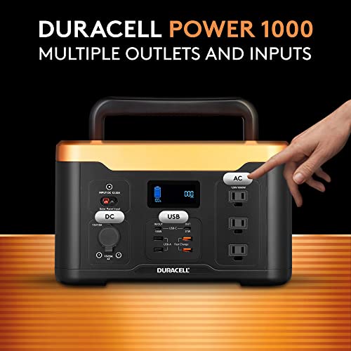 Duracell Portable Power Station 1000 Lithium Battery Backup Portable ...