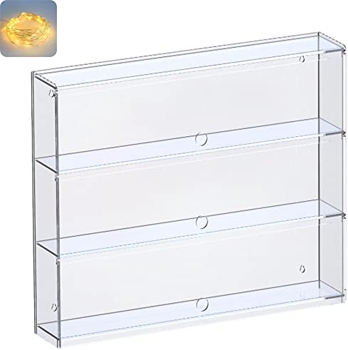 PC3721 ® 1 High Gloss Clear Acrylic 3 Shelf Display Case with Front ...