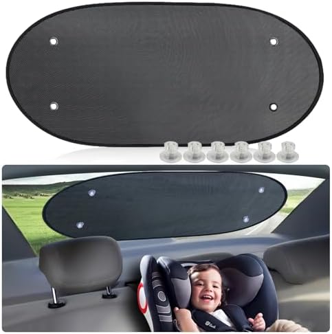 Amazon.com: AOCISKA Back Window Sun Shade for Car, Car Window Screen ...