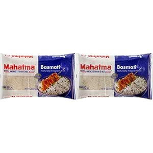 Amazon.com : Mahatma Basmati Rice Long Grain, 80 oz White, 5 Pound Bag ...