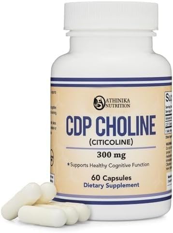 CDP Choline (Citicoline) Supplement, Pharmaceutical Grade, Third Party ...