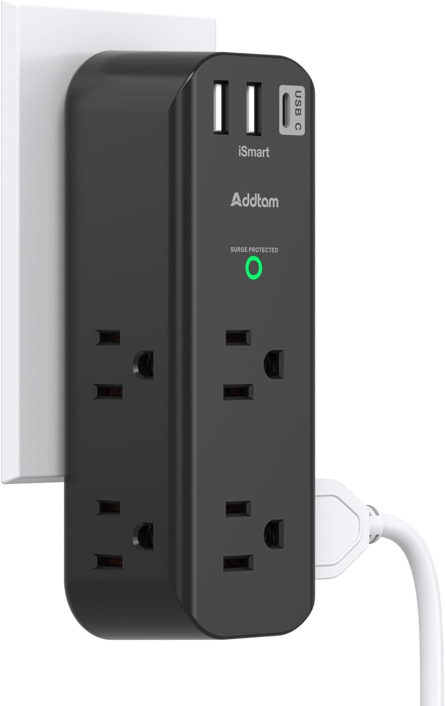 Surge Protector - Outlet Extender with Rotating and Multi Plug with 6 ...