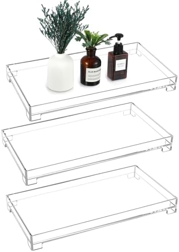 Amazon.com: DELIPPLY Vanity Bathroom Tray, Acrylic Rectangle Decorative ...