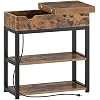 Rolanstar Charging End Table with Storage and USB Ports