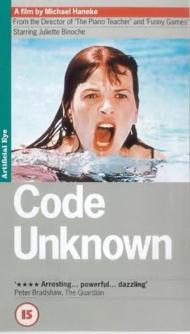 Code Unknown [VHS] [2001] : Juliette Binoche, Thierry Neuvic, Josef ...
