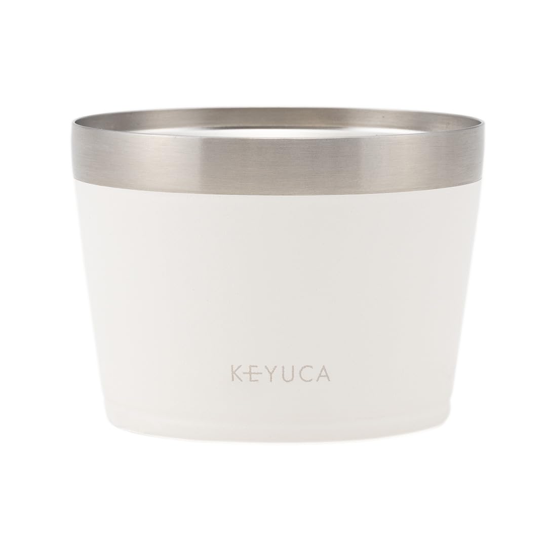 Amazon.co.jp: [ケユカ] KEYUCA ステンレスミニアイスカップ 150ml ホワイト : ホーム＆キッチン