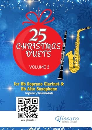 Amazon.com: 25 Christmas Duets for Bb Clarinet and Eb Alto Saxophone ...