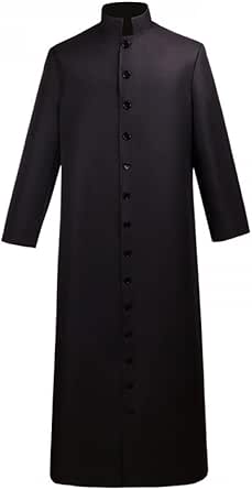 Amazon.com: AwwwCos Men Clergy Cassock Church Minister Robe Priest ...