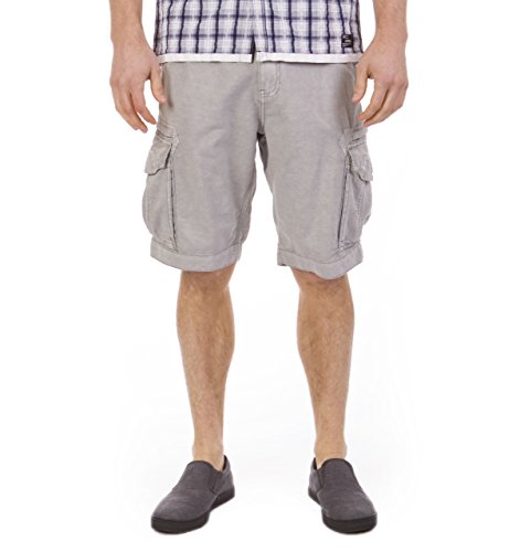 Union Jeans Men's Adventurous Linen Cargo Short, Rainier, 32 : Amazon ...