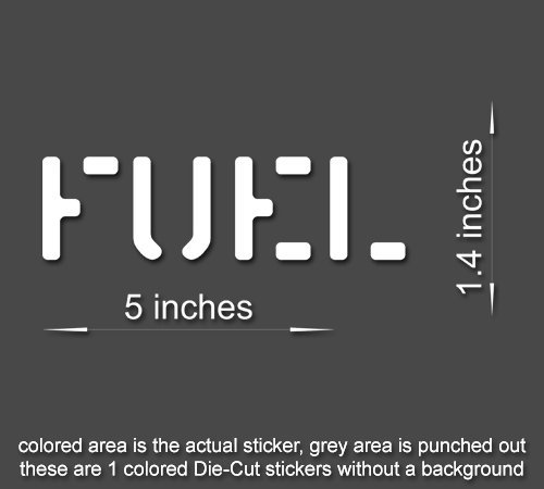 Buy 4X Fuel Sticker Jeep Wrangler Cherokee Army Stencil XJ JK TJ Gas ...