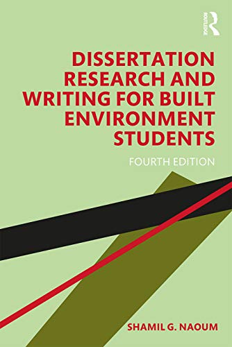 Amazon.com: Dissertation Research and Writing for Built Environment ...