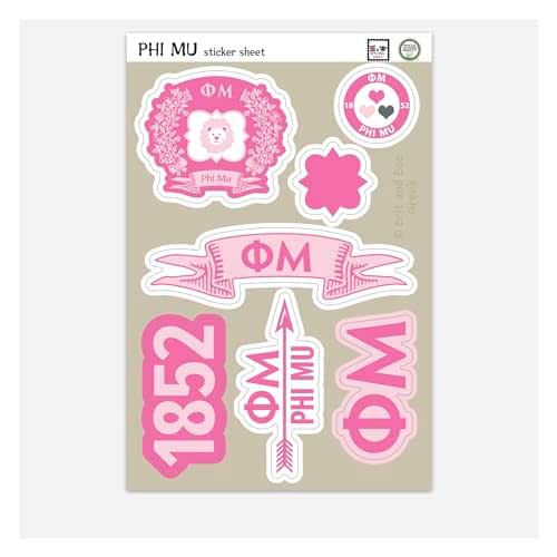 Amazon.com: Phi Mu MINI Sticker Sheet : Electronics