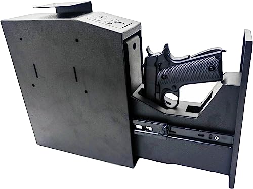 Snapklik.com : Biometric Slider Handgun Gun Safe For Nightstand, Desk ...