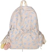 Amazon.com: Cohawk Floral Backpack for Women Coquette Aesthetic Nylon ...