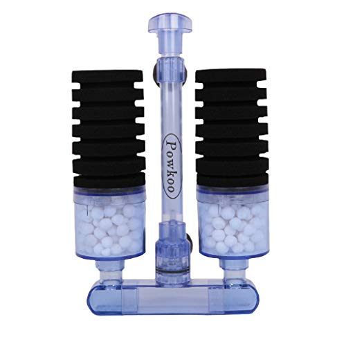 Snapklik.com : Powkoo Aquarium Double Sponge Filter Quiet Filter Sponge ...