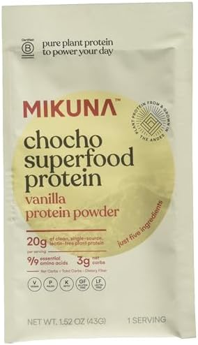 Amazon.com: Mikuna Vanilla Chocho Protein Powder SGL, 1.52 OZ : Health ...