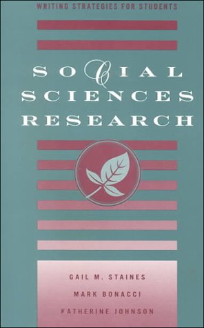Amazon.com: Social Sciences Research: 9780810837164: Staines, Gail M ...