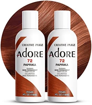 Amazon.com : Adore Semi Permanent Hair Color (072 Paprika) (2 Pack ...